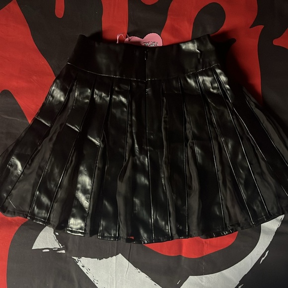 Dolls Kill | Skirts | Black Faux Leather Sugar Thrillz Dolls Kill Mini ...